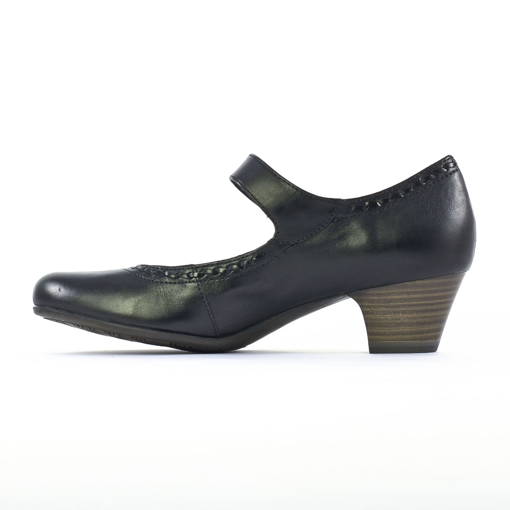 Tamaris 24301 Black | babie talon noir printemps été - TROIS PAR 3