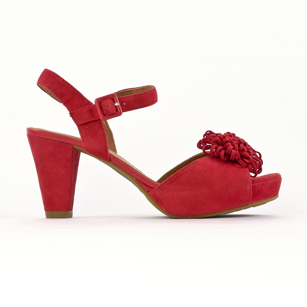 Mamzelle Kost Rouge | nu-pied talon hauts rouge printemps été chez ...