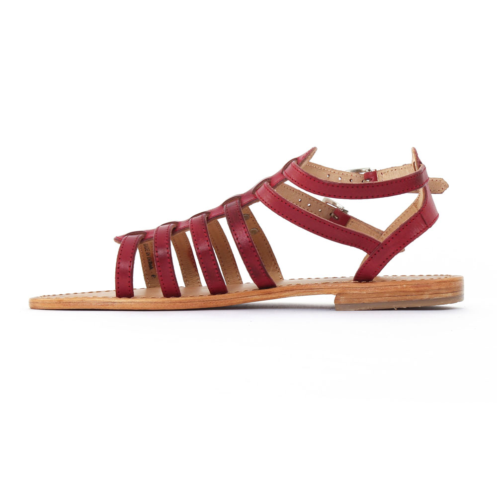 Les Tropeziennes Hicare Rouge | sandales bordeaux printemps été - TROIS ...