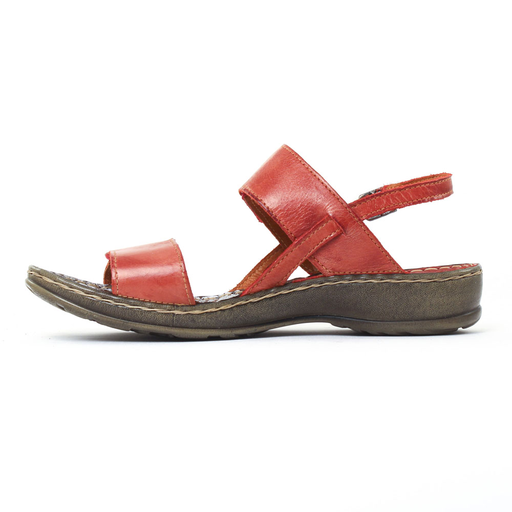 Dorking Peru 6764 Rouge | sandales rouge printemps été - TROIS PAR 3