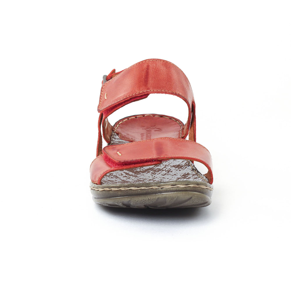 Dorking Peru 6764 Rouge | sandales rouge printemps été - TROIS PAR 3
