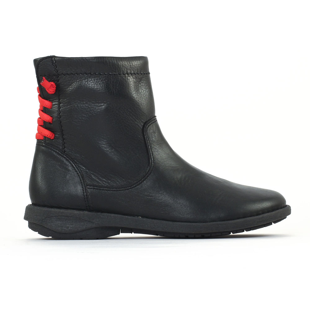 Scarlatine Co77319 Noir Rouge | boots noir automne hiver - TROIS PAR 3