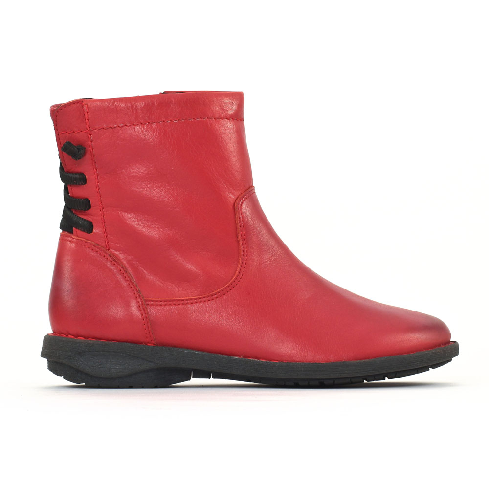 Scarlatine Co77319 Rouge Noir | boots rouge automne hiver - TROIS PAR 3