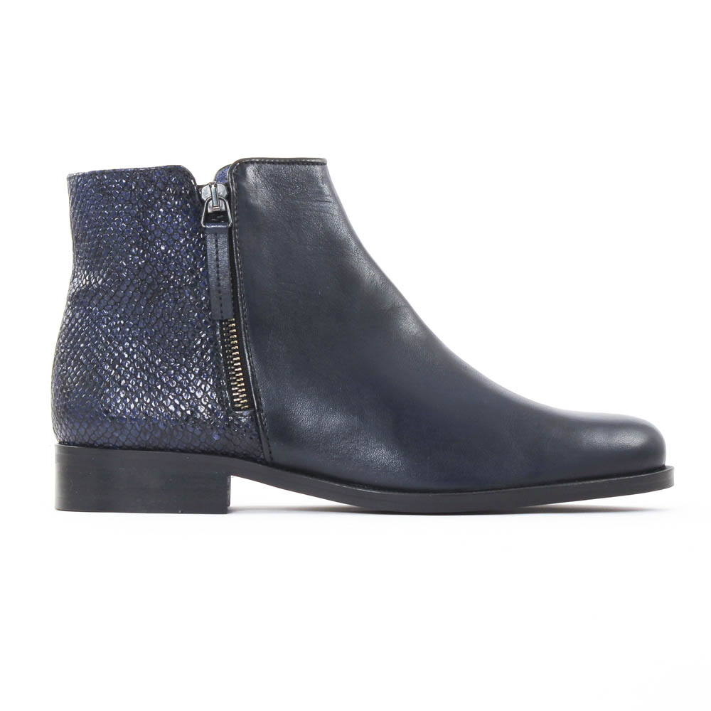 Pintodiblu Pintodiblu 76950 Bleu | low boots bleu python automne hiver ...