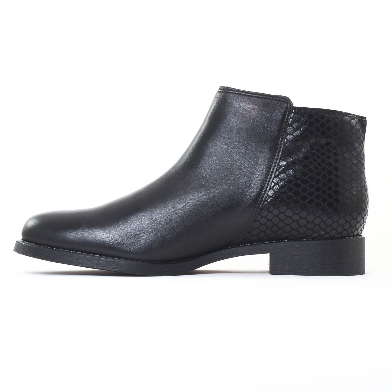 Scarlatine 77712A Noir Python | boots noir python automne hiver - TROIS ...