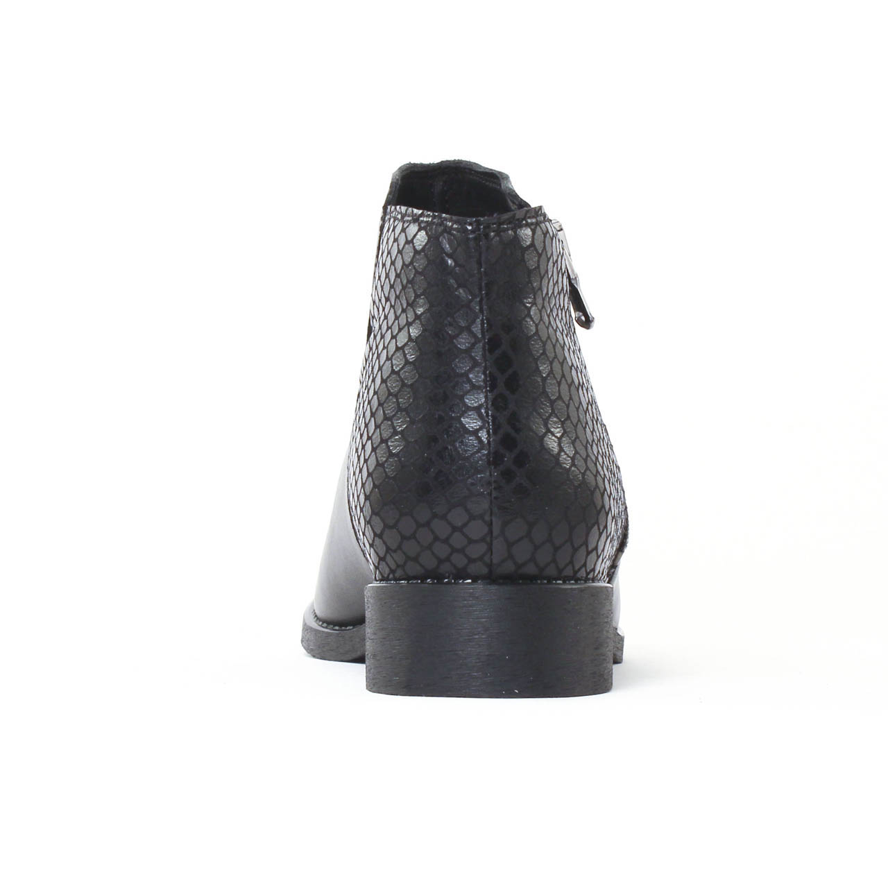 Scarlatine 77712A Noir Python | boots noir python automne hiver - TROIS ...