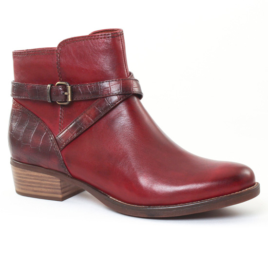 Tamaris 25364 Scarlet | boot Jodhpur bordeaux automne hiver - TROIS PAR 3